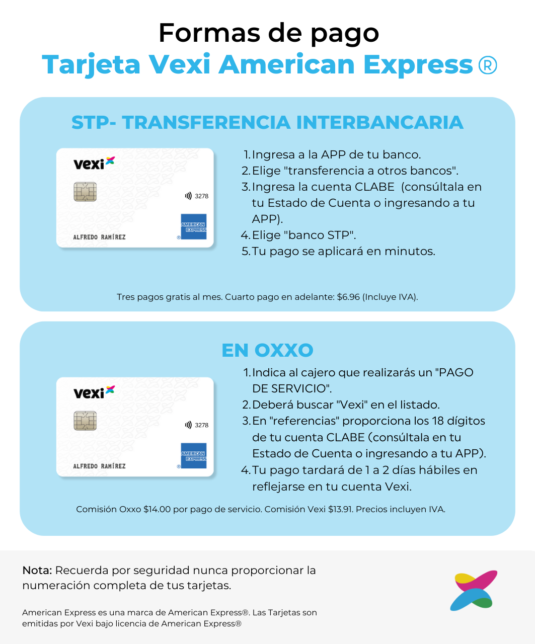 ¿Cómo puedo pagar mi tarjeta? – Vexi FAQ´s